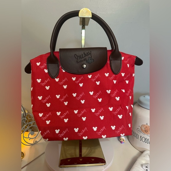 Disney | Bags | Disney Mickey Mouse Zipper Snap Tote Bag | Poshmark